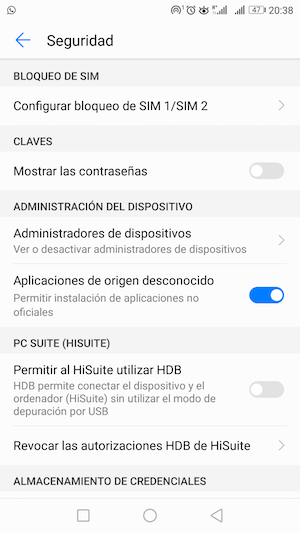 Cómo cambiar el código PIN de tu móvil Huawei