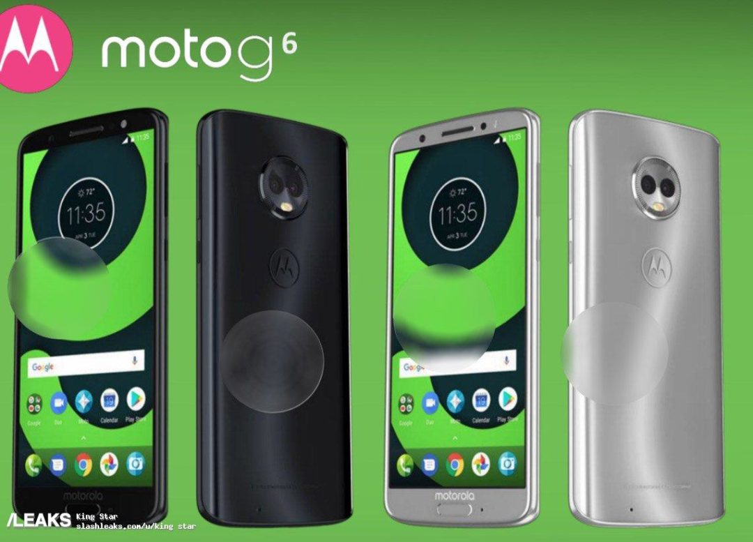 Motorola Moto G6 y Moto G6 Plus filtrados en diseño y especificaciones