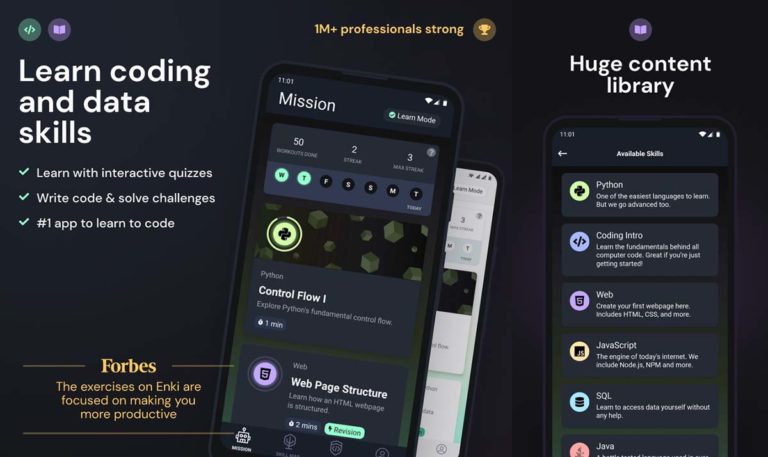 Las 7 mejores aplicaciones para aprender a programar