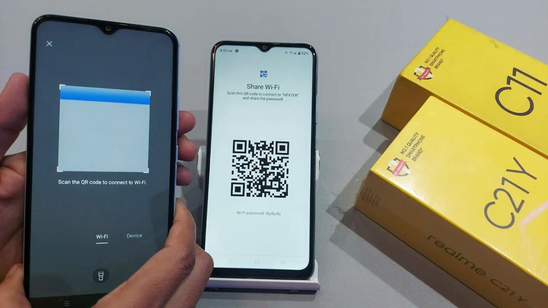 Cómo escanear un código QR en realme con la cámara