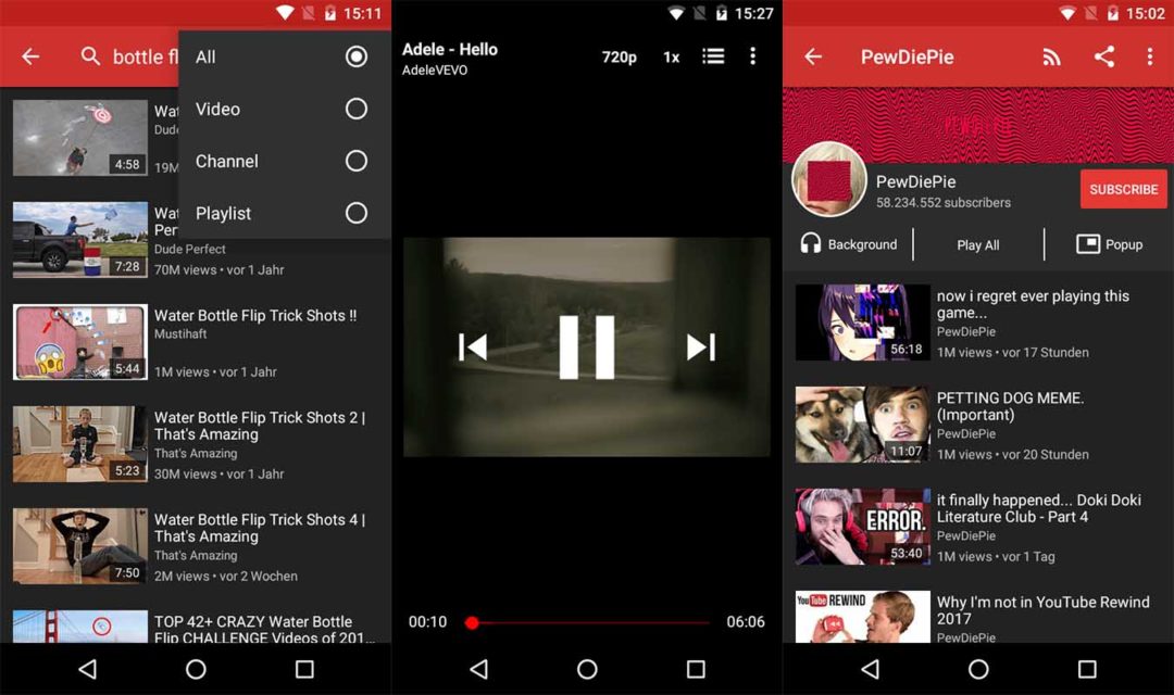 Solución al error "El siguiente contenido no está disponible en esta app" de YouTube Vanced