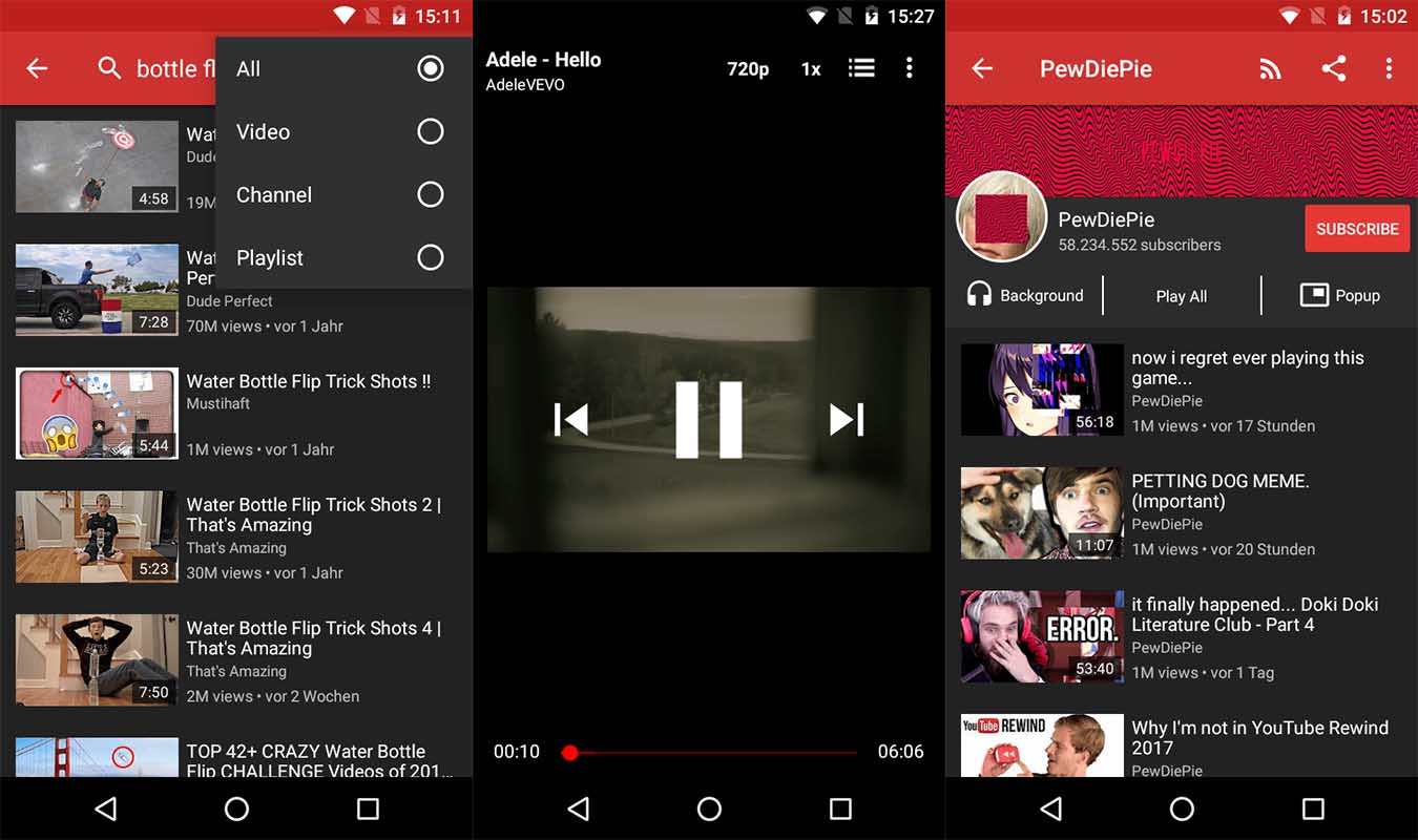 Solución al error "El siguiente contenido no está disponible en esta app" de YouTube Vanced