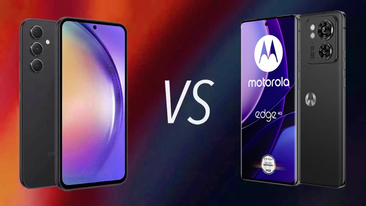 Galaxy A54 vs Motorola Edge 40, diferencias, comparativa, cuál es mejor