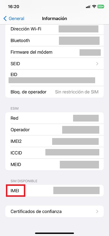 Cómo comprobar si un iPhone es original por IMEI